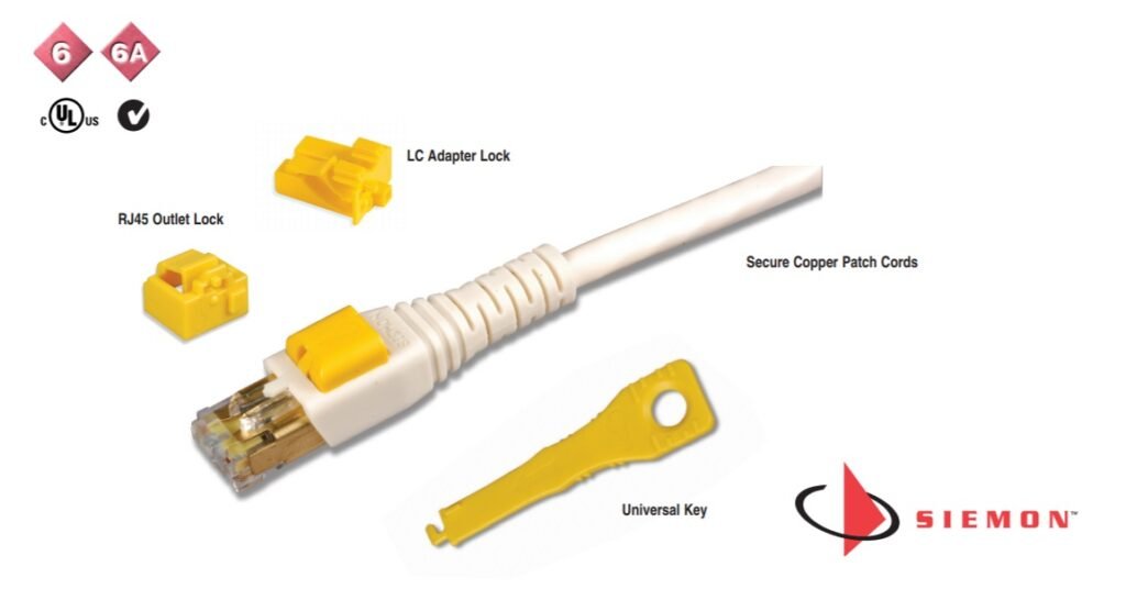 Siemon announces new LockIT system Cat 6 and Cat 6A patch cords ...
